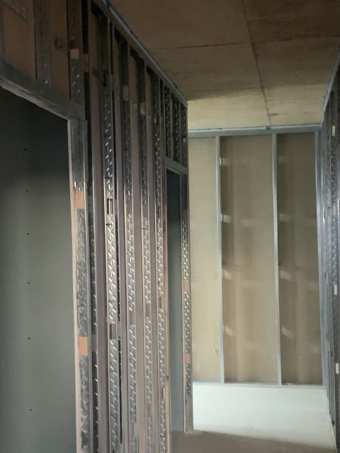 Metal Stud Partition Installation - Cap Ceilings